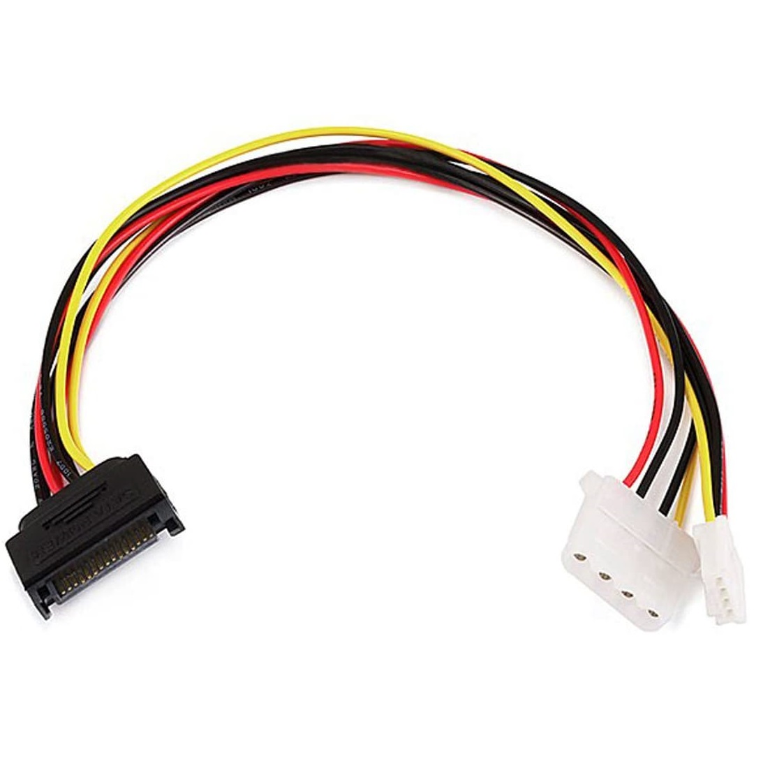 12″SATA 15pin male to 4pinMolex & 4pin Power Cable – BCOM Computer Centre